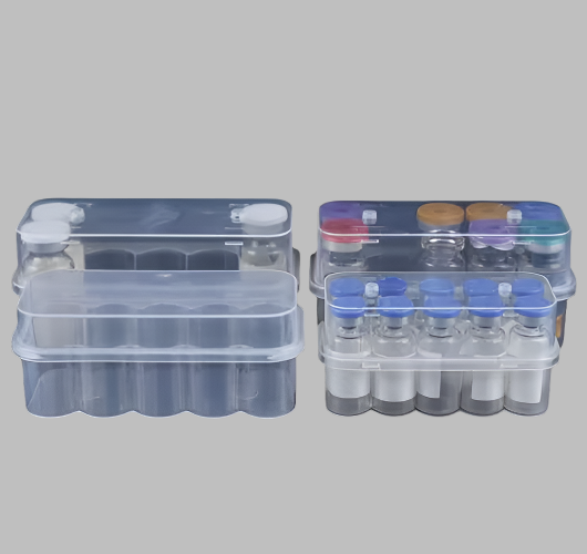 Vial Storage Box - Hard Clear Plastic - Wholesale Pricing Available