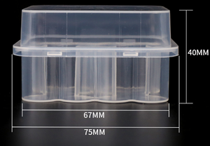 Vial Storage Box - Hard Clear Plastic - Wholesale Pricing Available