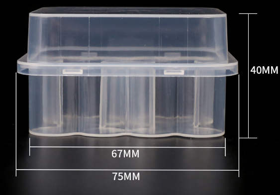 Vial Storage Box - Hard Clear Plastic - Wholesale Pricing Available