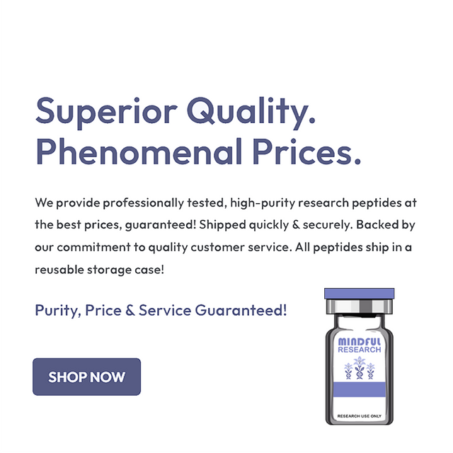 Mindful Research Peptides - 3rd Party Tested - High Purity Guaranteed